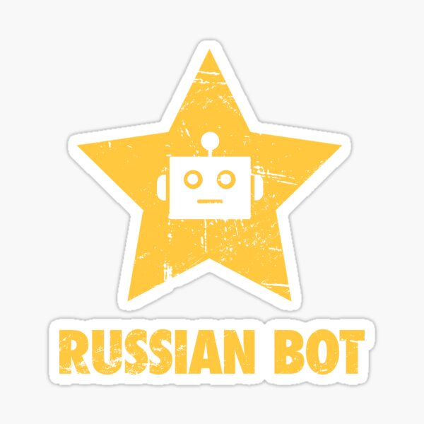 "Funny Russian Bot / Internet Troll" Sticker by ethandirks | Redbubble