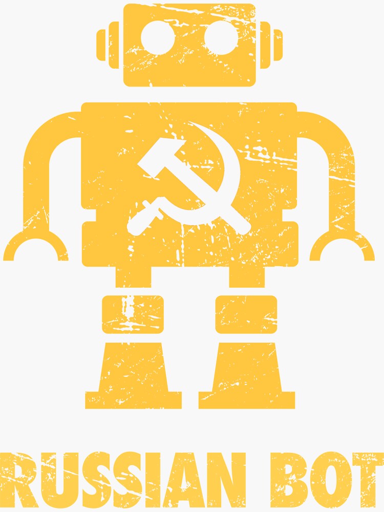"Funny Russian Bot / Internet Troll" Sticker by ethandirks | Redbubble