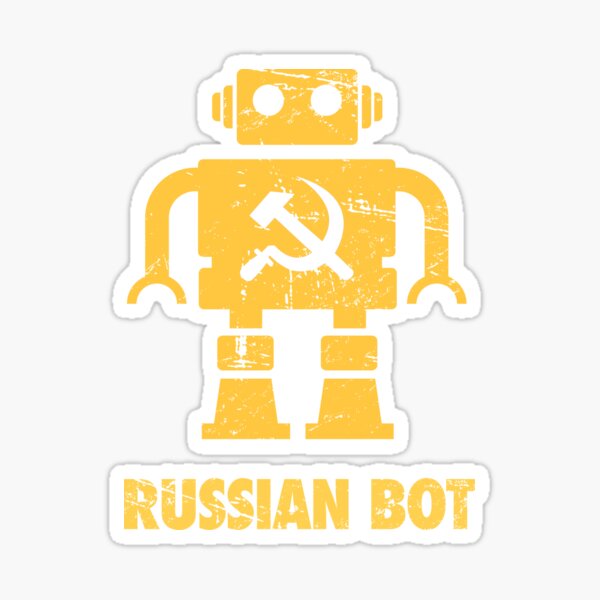 "Funny Russian Bot / Internet Troll" Sticker by ethandirks | Redbubble