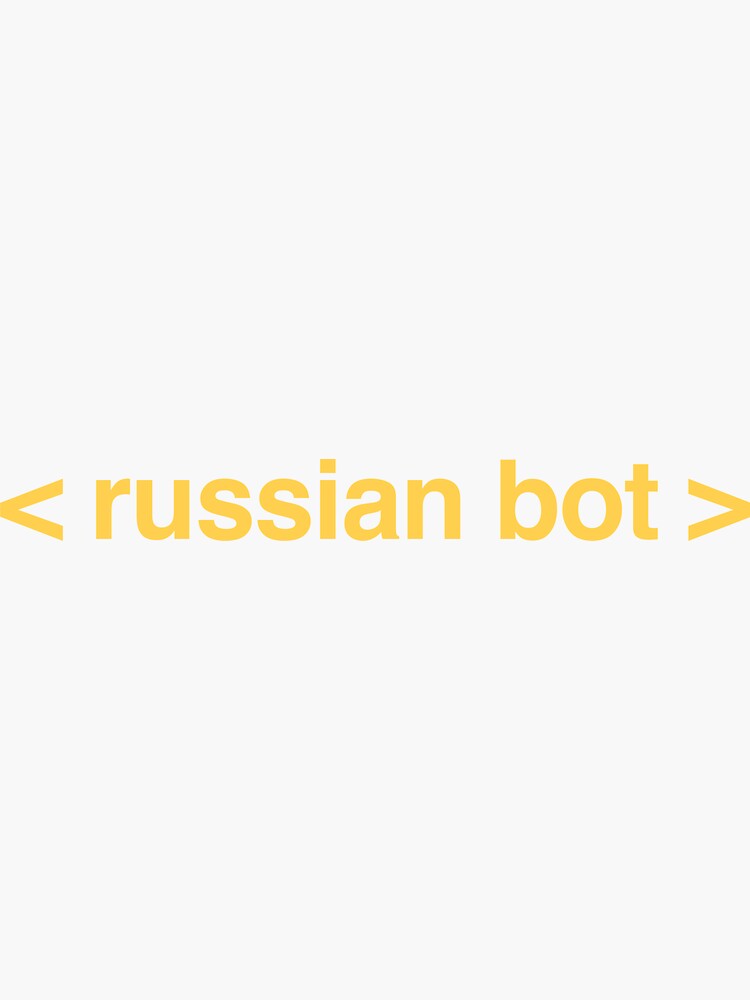 "Funny Russian Bot / Internet Troll" Sticker by ethandirks | Redbubble