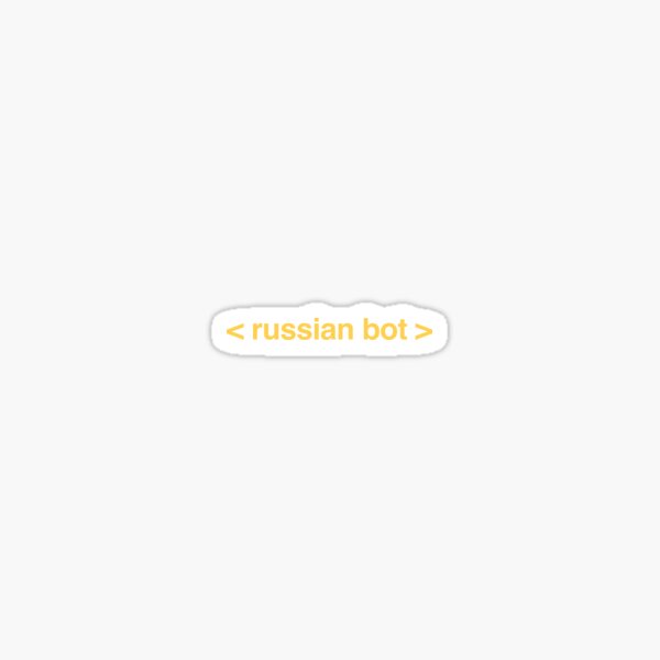 "Funny Russian Bot / Internet Troll" Sticker by ethandirks | Redbubble