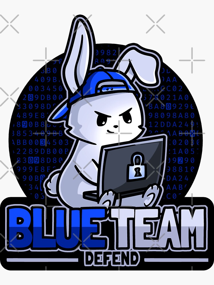 "Blue Team Member Cybersecurity - IT Security" Sticker for Sale by ...