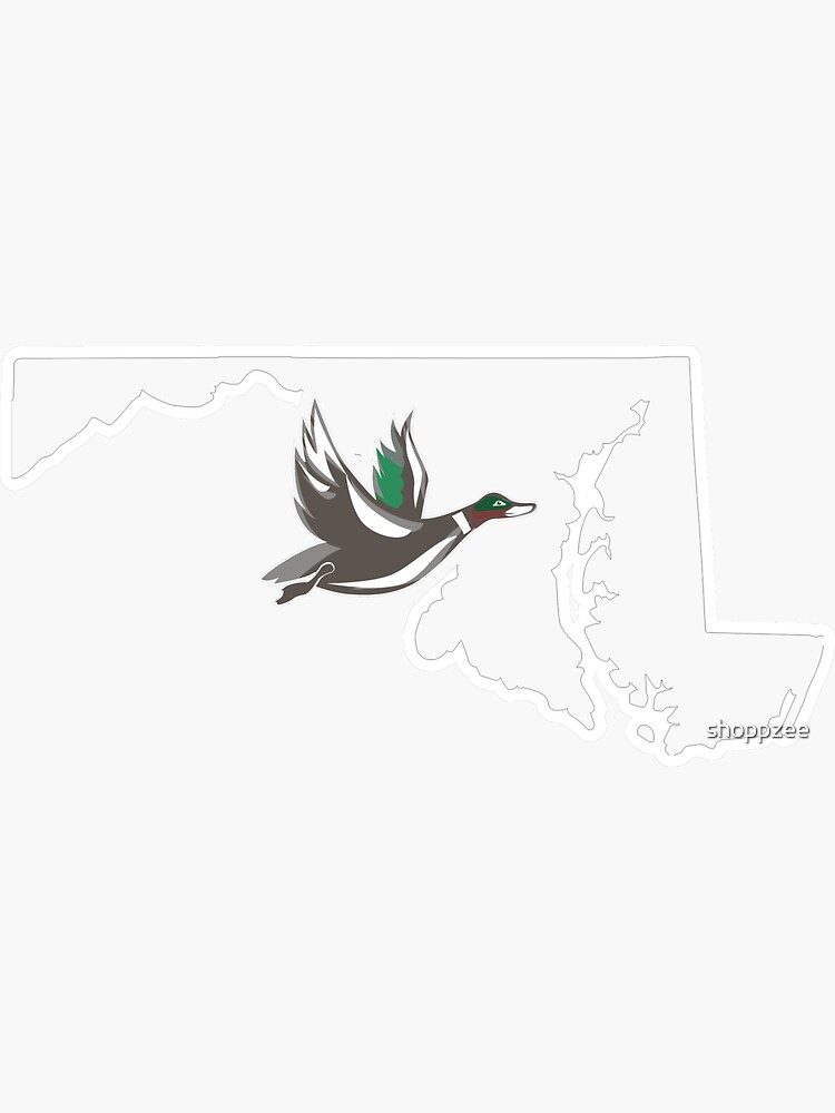 "Hunting Teal Maryland Banded Duck Hunting Wood Duck" Sticker for Sale ...