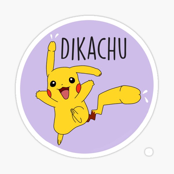 "Dikachu" Sticker for Sale by boogsdoodles | Redbubble
