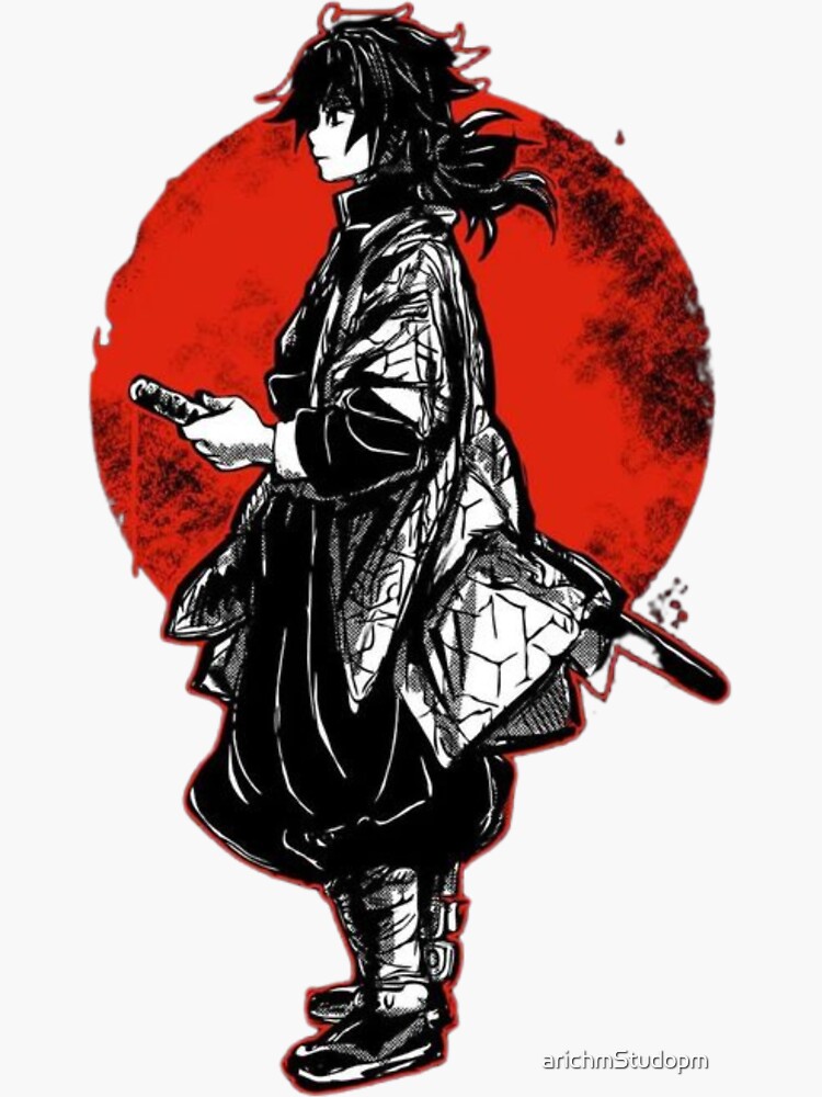 " Giyu water hashira" Sticker for Sale by arichmStudopm | Redbubble
