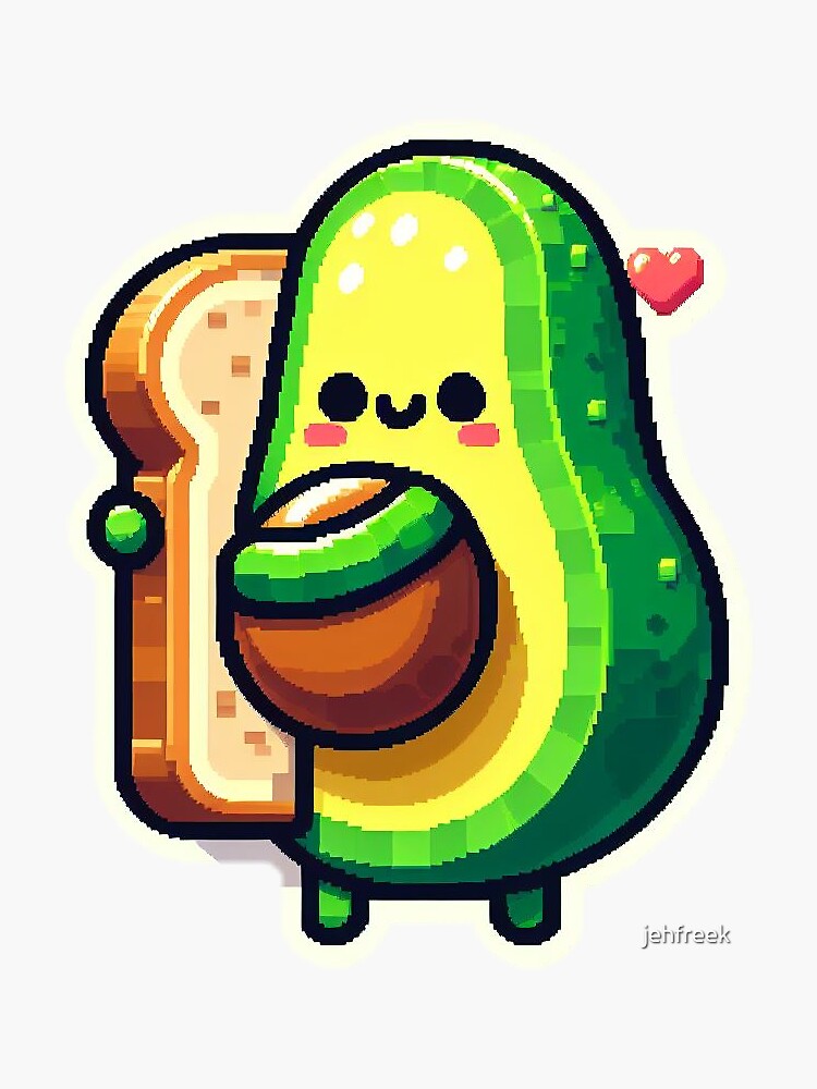 "Avocuddle" Sticker for Sale by jehfreek | Redbubble