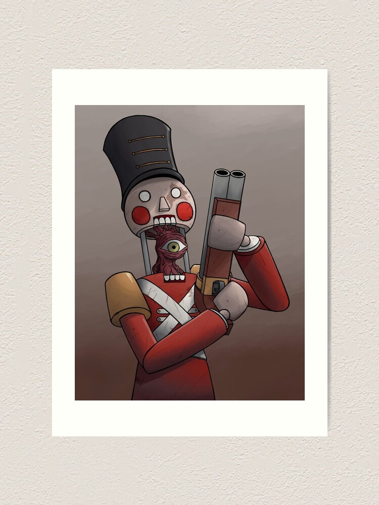 "Lethal Company Nutcracker Shotgun Evil Monster Fan Art" Art Print for ...