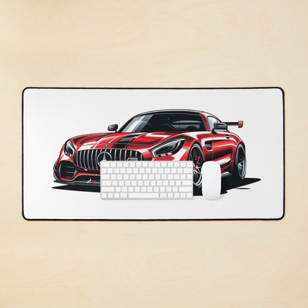"Red Mercedes-AMG GT Sticker" Sticker for Sale by MikeST61 | Redbubble
