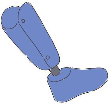 "Prosthetic " Sticker for Sale by doughnuthut | Redbubble