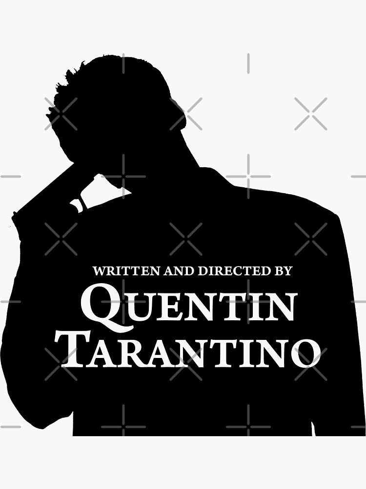 Pegatina «Escrito y dirigido por Quentin Tarantino» de QTFC | Redbubble