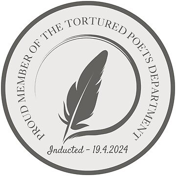 "The Tortured Poets Department TTPD Proud Member" Sticker for Sale by ...