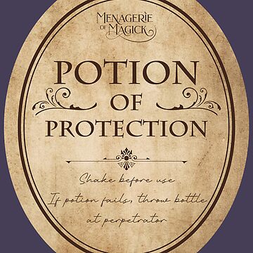 "Protection Potion Antique Vintage Potion Bottle Label" Sticker for ...