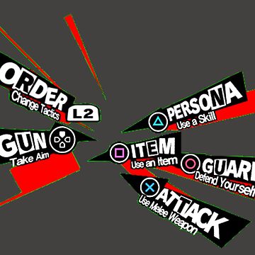 "Persona 5 Battle Menu" Sticker for Sale by bunnyang | Redbubble