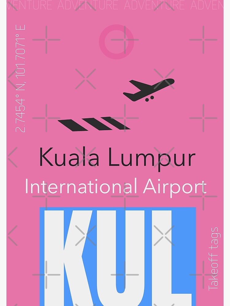 "KUL Kuala Lumpur International Airport" Spiral Notebook by Aviators ...