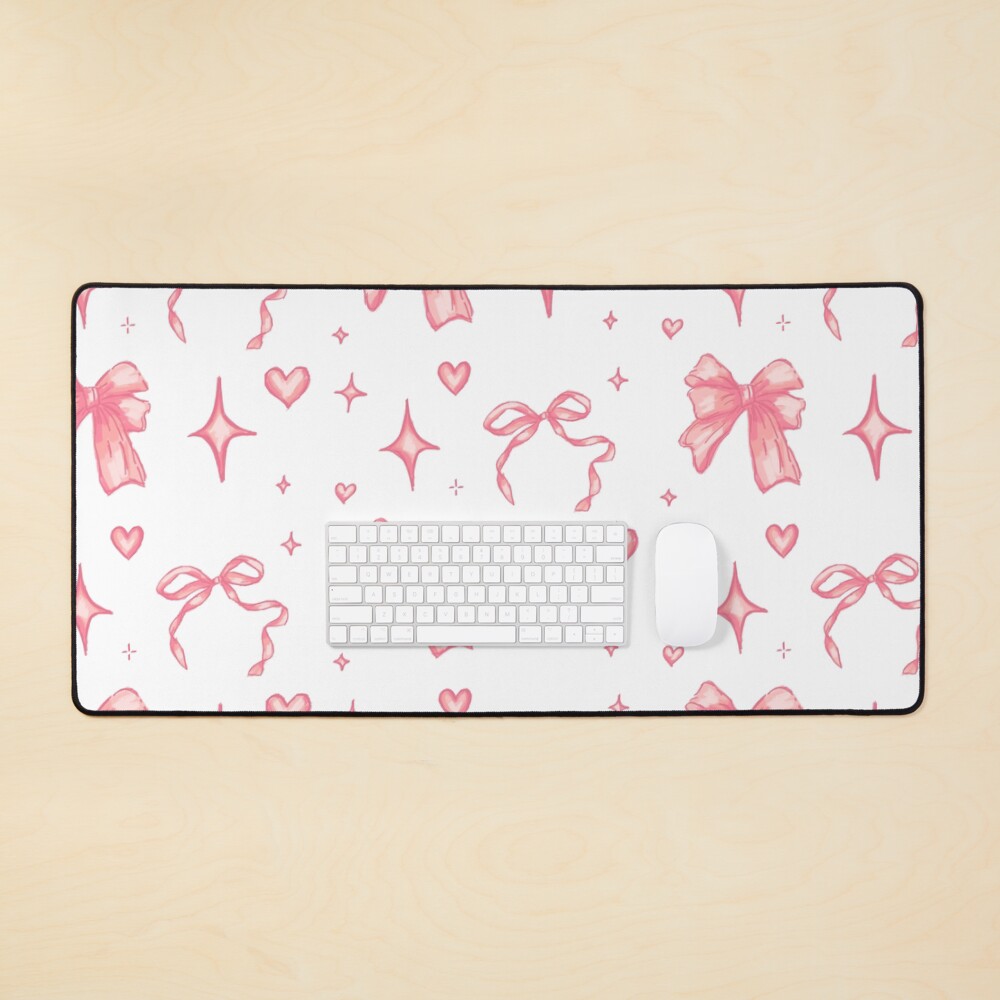 "pink bows hearts stars" Sticker for Sale by delicate-pov | Redbubble