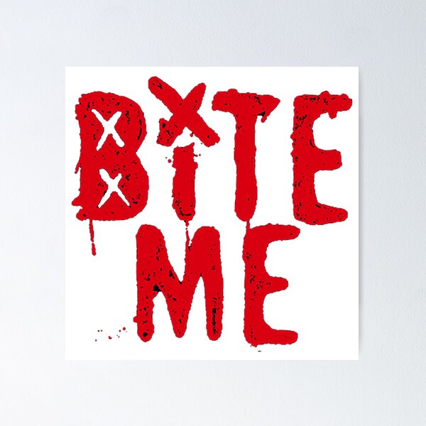 "avril lavigne -- bite-me" Poster for Sale by Roubout | Redbubble