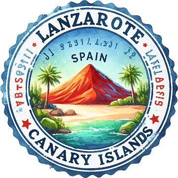 "Lanzarote" Sticker for Sale by ryanapples2 | Redbubble