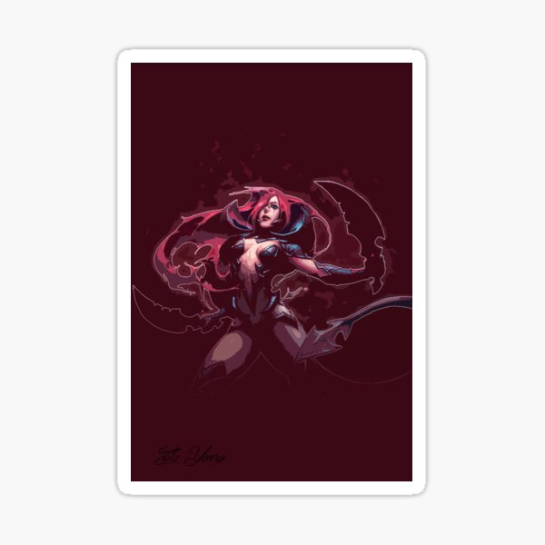 "Katarina LOL" Sticker for Sale by ZuleYang | Redbubble