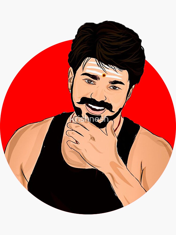 "Ilayathalapathy Vijay" Sticker for Sale by krishnesh | Redbubble