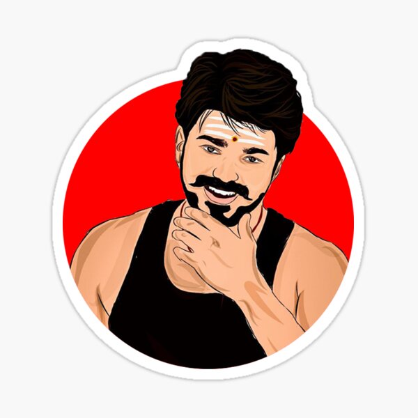 "Ilayathalapathy Vijay" Sticker for Sale by krishnesh | Redbubble