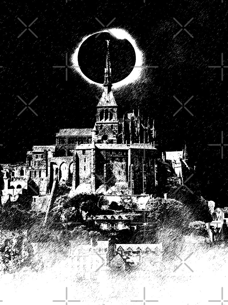 "gothic solar eclipse " Sticker for Sale by TheStrangeWorld | Redbubble