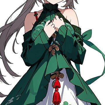 "Cute Anime Girl, Qingque - Honkai Star Rail" Sticker for Sale by ...