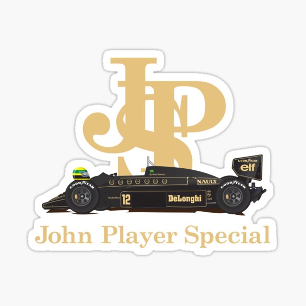 "Senna Lotus Formula One" Sticker for Sale by ThempesDesign | Redbubble