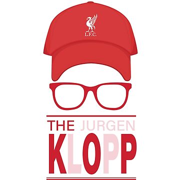 "THE KOP for Jurgen Klopp with glasses red color - LFC" Sticker for ...