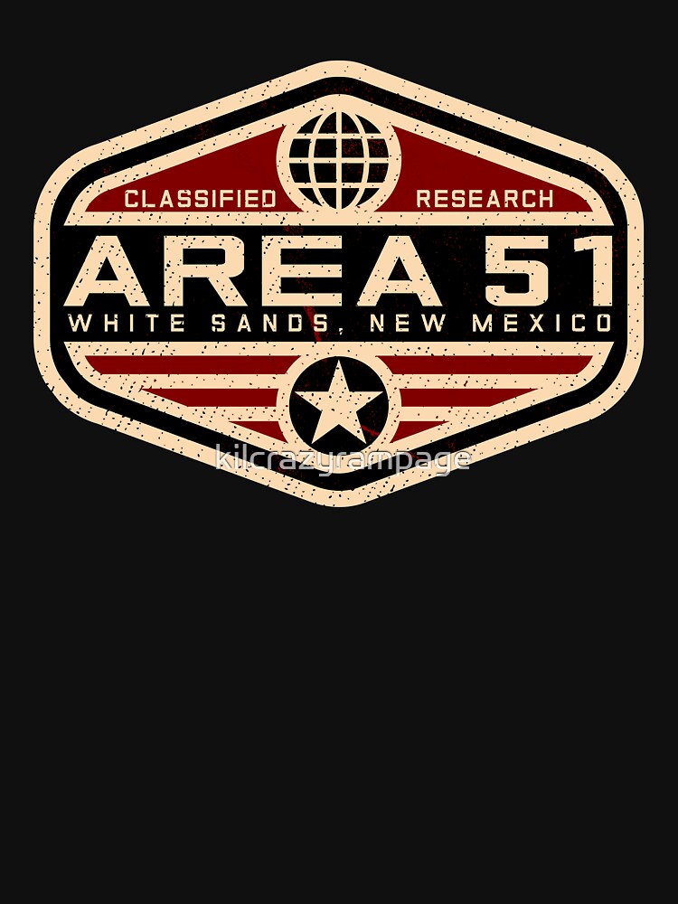 "AREA 51 (RED)" Classic T-Shirt for Sale by kilcrazyrampage | Redbubble