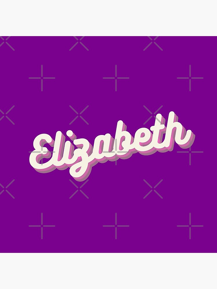 "Elizabeth Name" Art Board Print for Sale by ArtCraftLab | Redbubble