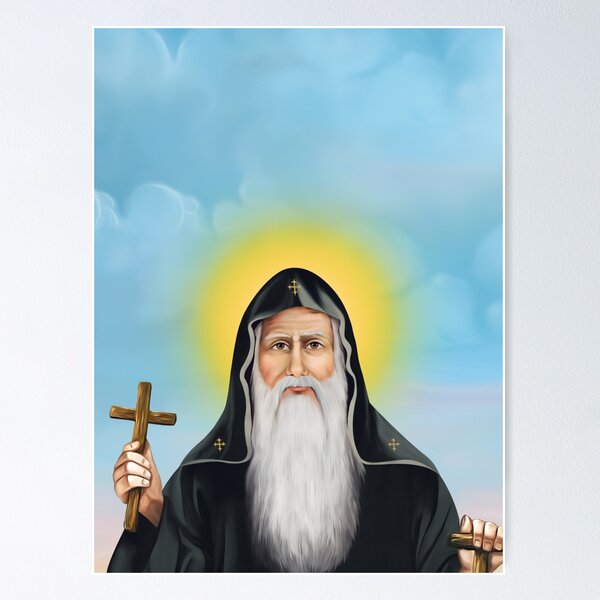 "Saint Karas the Anchorite" Poster for Sale by MarinaAtef | Redbubble