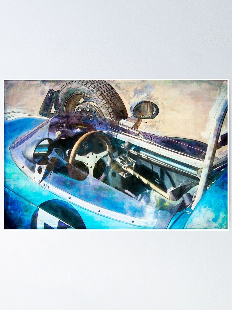"Blue Formula Vee Cockpit" Poster for Sale by StuartRow | Redbubble