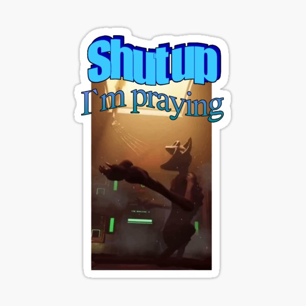 "Catnap praying" Sticker for Sale by LukevartSTORE | Redbubble