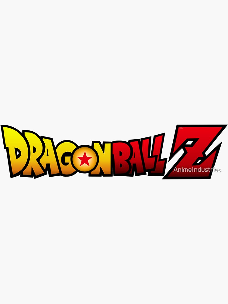 "DBZ logo" Sticker by AnimeIndustries | Redbubble