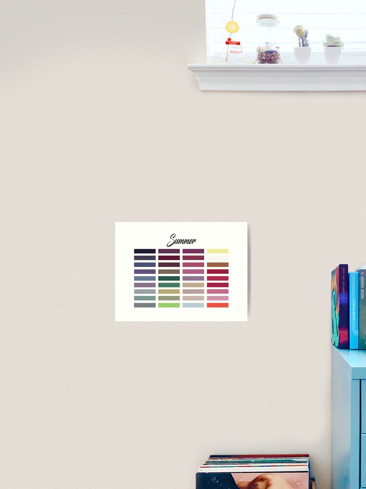 "Color Me Beautiful - Summer Color Palette Swatch Swatches Colour ...