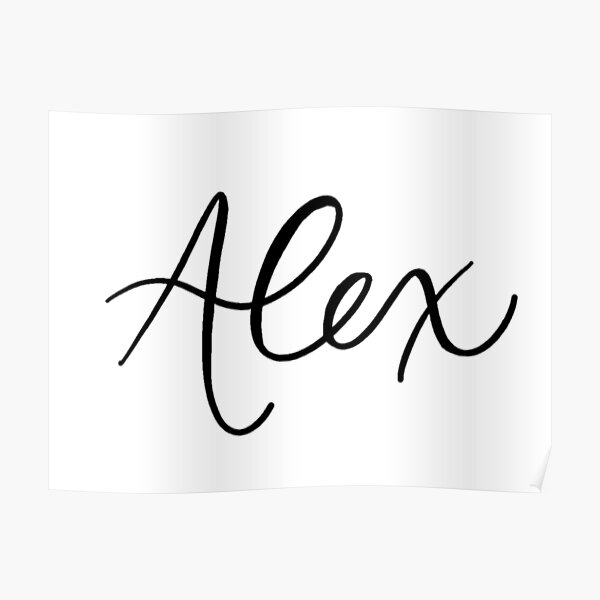 Póster « linda pegatina de Alex» de nneehhaa | Redbubble