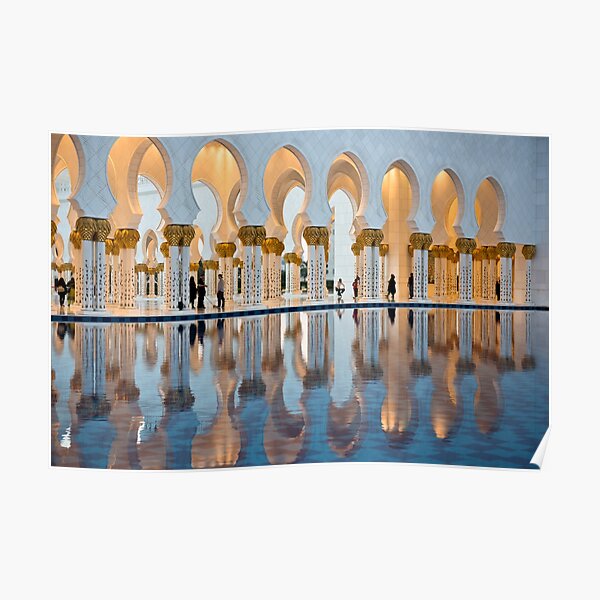 "Sheikh Zayed White Mosque in Abu Dhabi" Poster for Sale by dvoevnore ...
