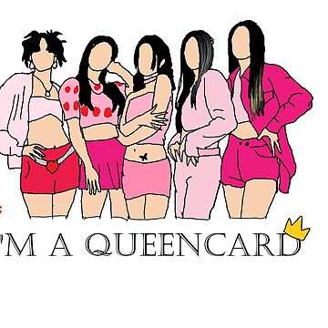 "Queencard" Sticker for Sale by MangoWifi831 | Redbubble