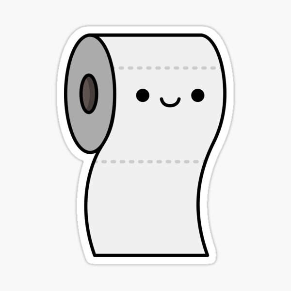 "Toilet Paper" Sticker for Sale by joseanaya | Redbubble