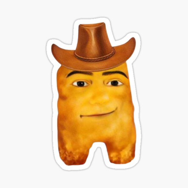 Pegatina for Sale con la obra «Meme De Nugget De Pollo- Gegagegedgedago ...