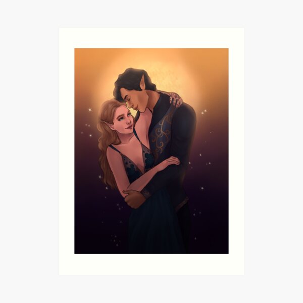 "Feyre & Rhys (A court of thorns and roses)" Art Print for Sale by ...