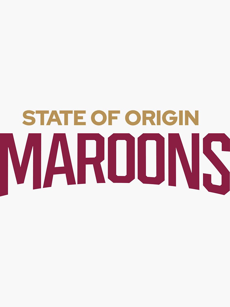 "Queensland maroons State of origin queenslander rugby" Sticker for ...