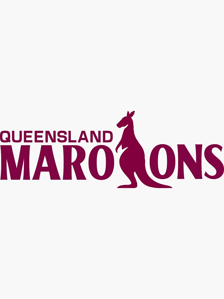 "Queensland maroons State of origin queenslander rugby" Sticker for ...