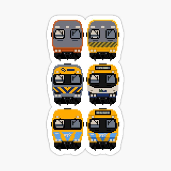 "Pixel Art Comeng Train's" Sticker for Sale by MartinTF | Redbubble