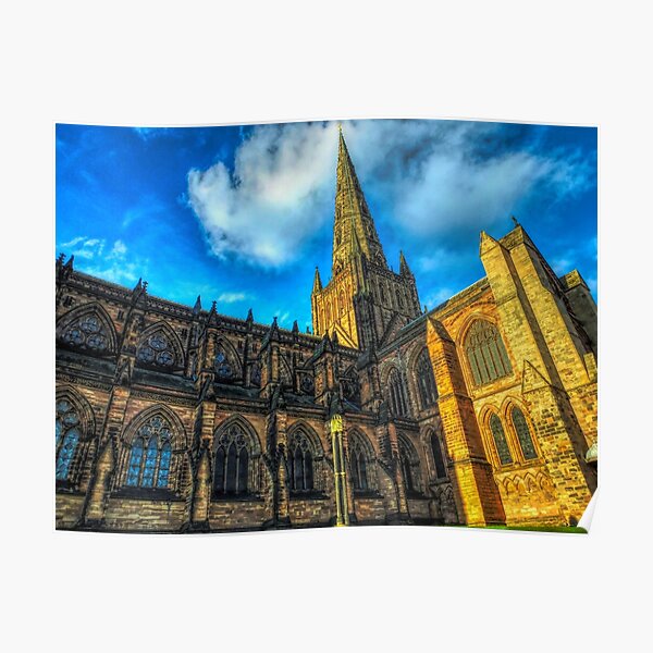 "Lichfield Cathedral" Poster for Sale by Catchavista | Redbubble
