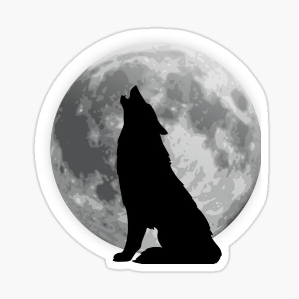 "Wolf" Sticker for Sale by FarheenBoutique | Redbubble