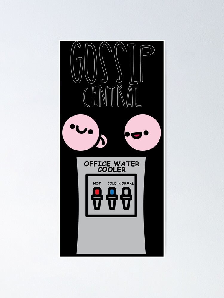"Gossip central hilarious and funny workplace pun" Poster for Sale by ...