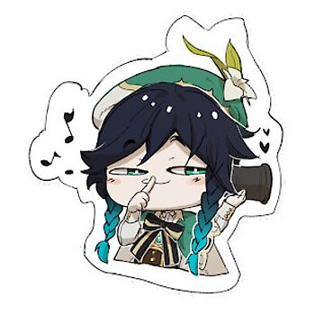 "Venti genshin impact fanmade sticker " Sticker for Sale by ...