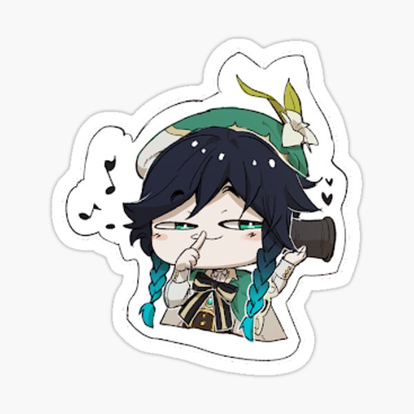 "Venti genshin impact fanmade sticker " Sticker for Sale by ...