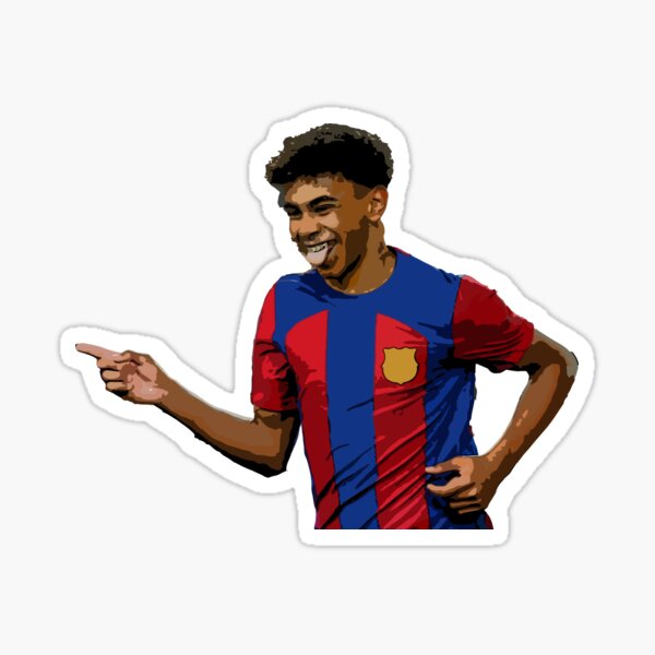 "Lamine Yamal" Sticker by raffrasta | Redbubble